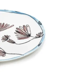SERAX Marni Camelia Aubergine Dinner Plate