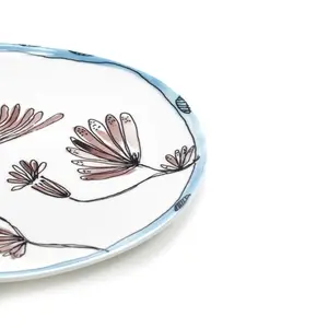 SERAX Marni Camelia Aubergine Large Serving Platter