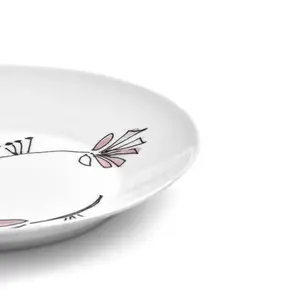 SERAX Marni Fiore Rosa Large Deep Serving Plate
