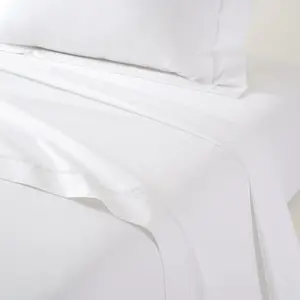 YVES DELORME Athena Flat Sheet, Twin - Blanc