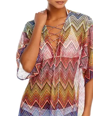 Missoni Multicolor Chevron Swim Cover-up Tunic