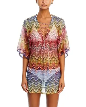 Missoni Multicolor Chevron Swim Cover-up Tunic