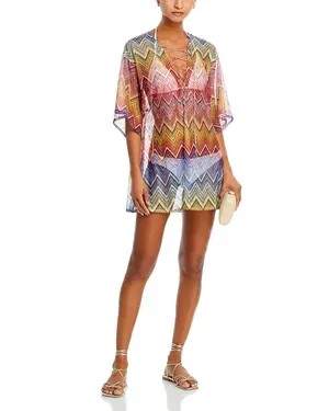 Missoni Multicolor Chevron Swim Cover-up Tunic