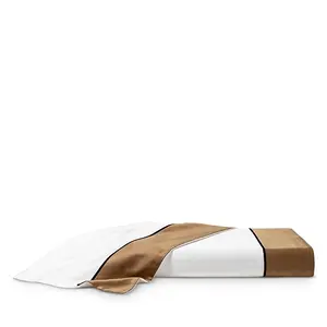 Frette Linear Sheet Set, King Milk/teak
