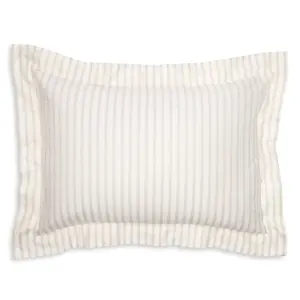 Frette Chevron Pinstripe Sham Exclusive - Milk/beige