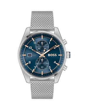 Hugo Boss Skytraveller Chronograph, 44mm - Blue/silver