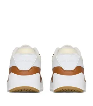 Saint Laurent Suede-trim Bump Sneakers - White