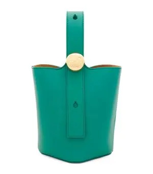 Loewe Mini Leather Pebble Bucket Bag