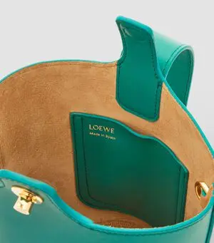 Loewe Mini Leather Pebble Bucket Bag