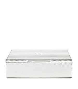 Wolf Plated Jewellery Box - Silver