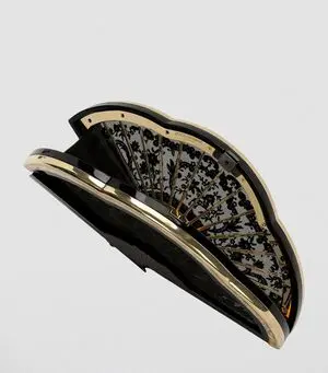 Dolce & Gabbana Lace Fan Clutch Bag
