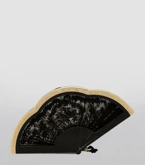 Dolce & Gabbana Lace Fan Clutch Bag