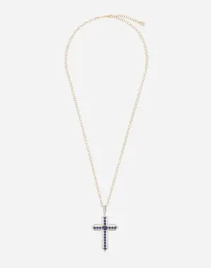 Dolce & Gabbana Cross Pendant Necklace - Yellow