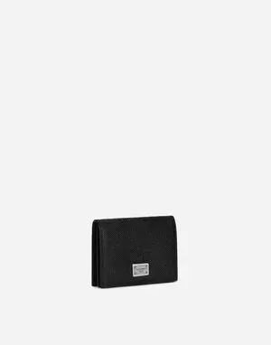Dolce & Gabbana Calfskin Card Holder With Branded Plate
