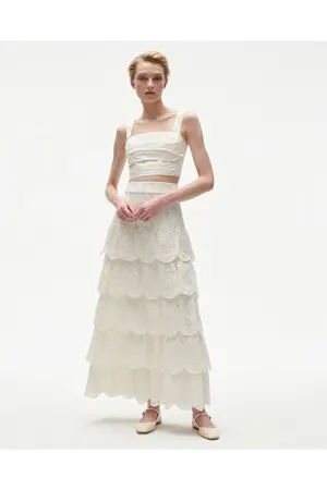 Figue Gwyneth Skirt - White