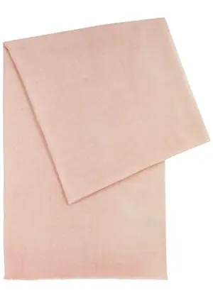 AMA PURE Double-faced Wool Scarf - Pink And White