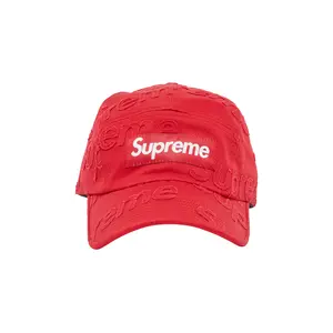 Supreme Lasered Twill Camp Cap - Red