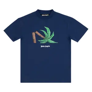 Palm Angels Broken Palm Classic Tee - Blue