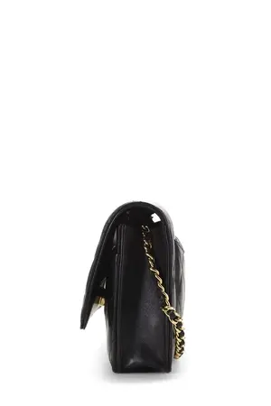 Chanel Quilted Lambskin Wallet On Chain - Black