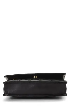 Chanel Quilted Lambskin Wallet On Chain - Black