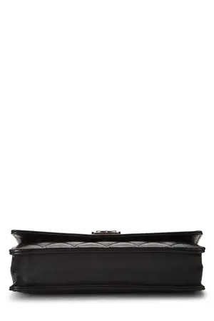 Chanel Quilted Lambskin Wallet On Chain - Black