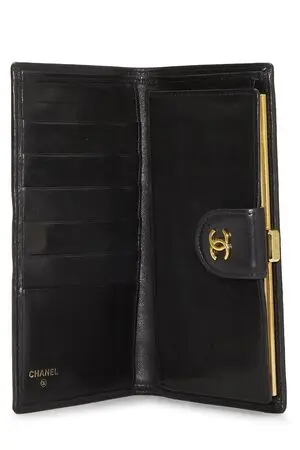 Chanel Calfskin Long Flap Wallet