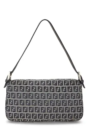 Fendi Zucchino Canvas Baguette Bag