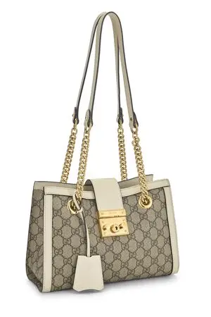 Gucci Padlock Shoulder Bag - Beige