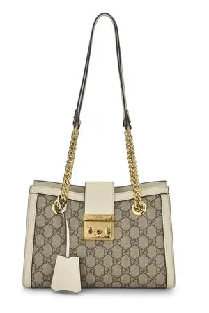 Gucci Padlock Shoulder Bag - White