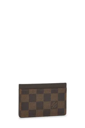 LOUIS VUITTON Damier Ebene Porte Cartes Simple