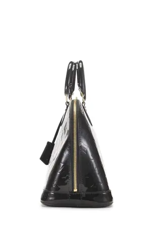 LOUIS VUITTON Monogram Vernis Alma - Black