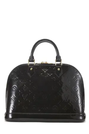 LOUIS VUITTON Monogram Vernis Alma - Black