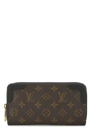 LOUIS VUITTON Monogram Canvas Retiro Zippy Continental Wallet - Black