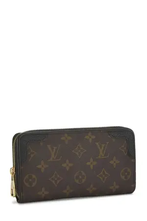 LOUIS VUITTON Monogram Canvas Retiro Zippy Continental Wallet - Black
