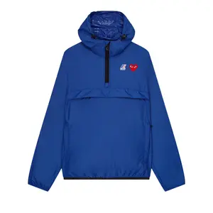 Play Comme Des Garcon X K-way Half-zip Packable Jacket - Blue