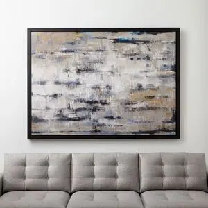 Crate & Barrel "reciprocity" Framed Canvas Wall Art Print By Samuel Kane - Multicolor