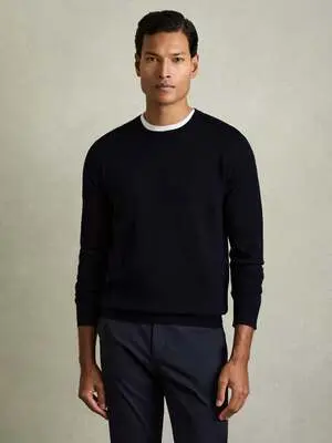 REISS Merino Wool Jumper Pack - Navy
