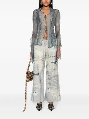 Acne Studios Low-waist Flared Trousers