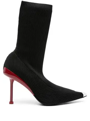 Alexander McQueen Knit Ankle Boots