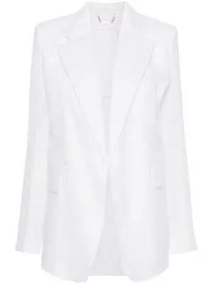 Chloé Open-front Ramie Blazer