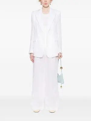 Chloé Open-front Ramie Blazer