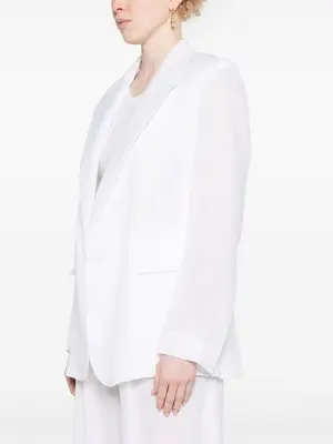 Chloé Open-front Ramie Blazer