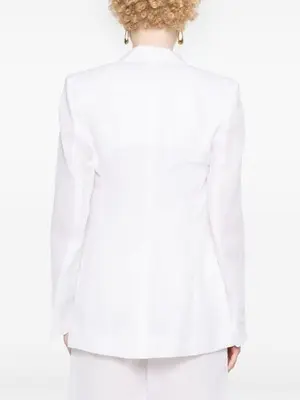 Chloé Open-front Ramie Blazer