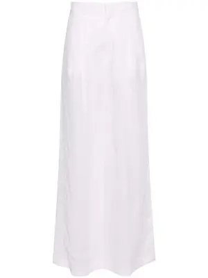 Chloé Wide-leg Ramie Trousers