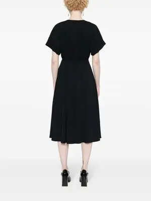NISSA Lace-detailed Midi Dress