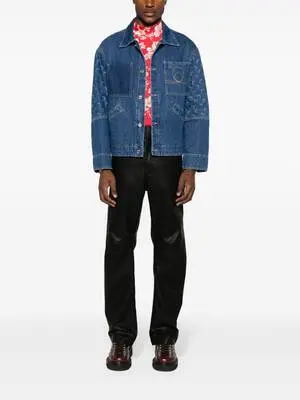 MARINE SERRE Deadstock Moon-print Denim Jacket