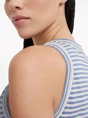 Brunello Cucinelli Striped Cotton Tank Top