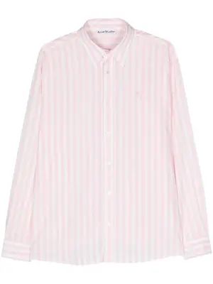 Acne Studios Logo-embroidered Striped Shirt