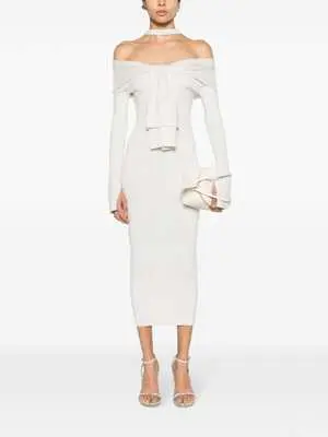 Jacquemus La Robe Doble Midi Dress - Neutrals