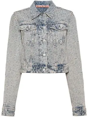 Acne Studios Monogram-jacquard Denim Jacket